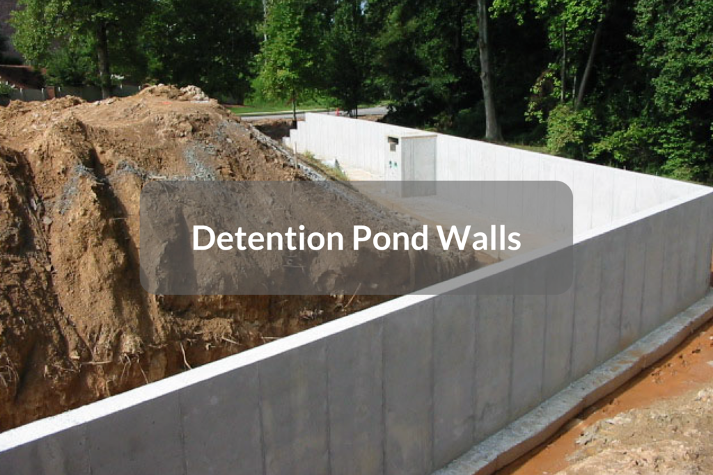 Detention Pond Walls - Herbert Construction